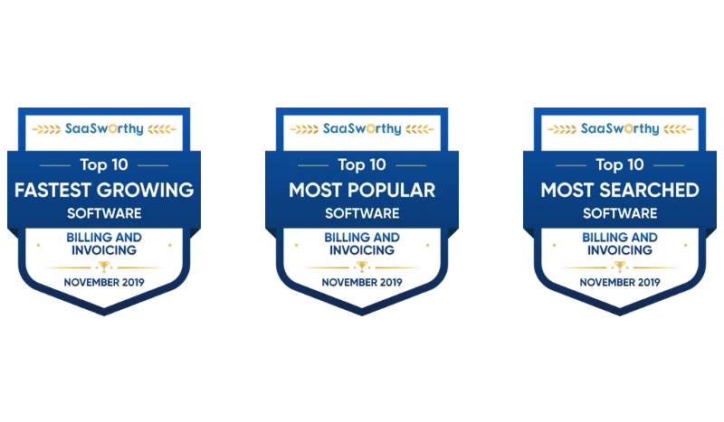 invoicely Was Ranked in Top 10 Invoicing and Billing Software by SaaSworthy
