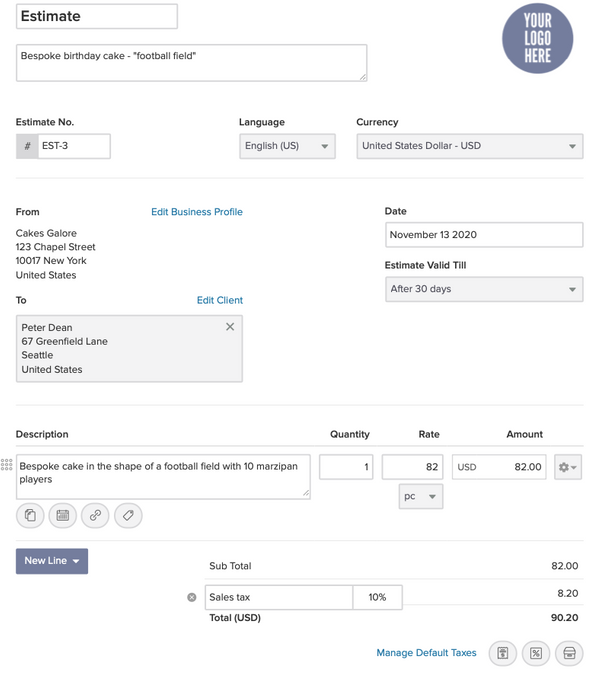 How to Write and Send Estimates with invoicely
